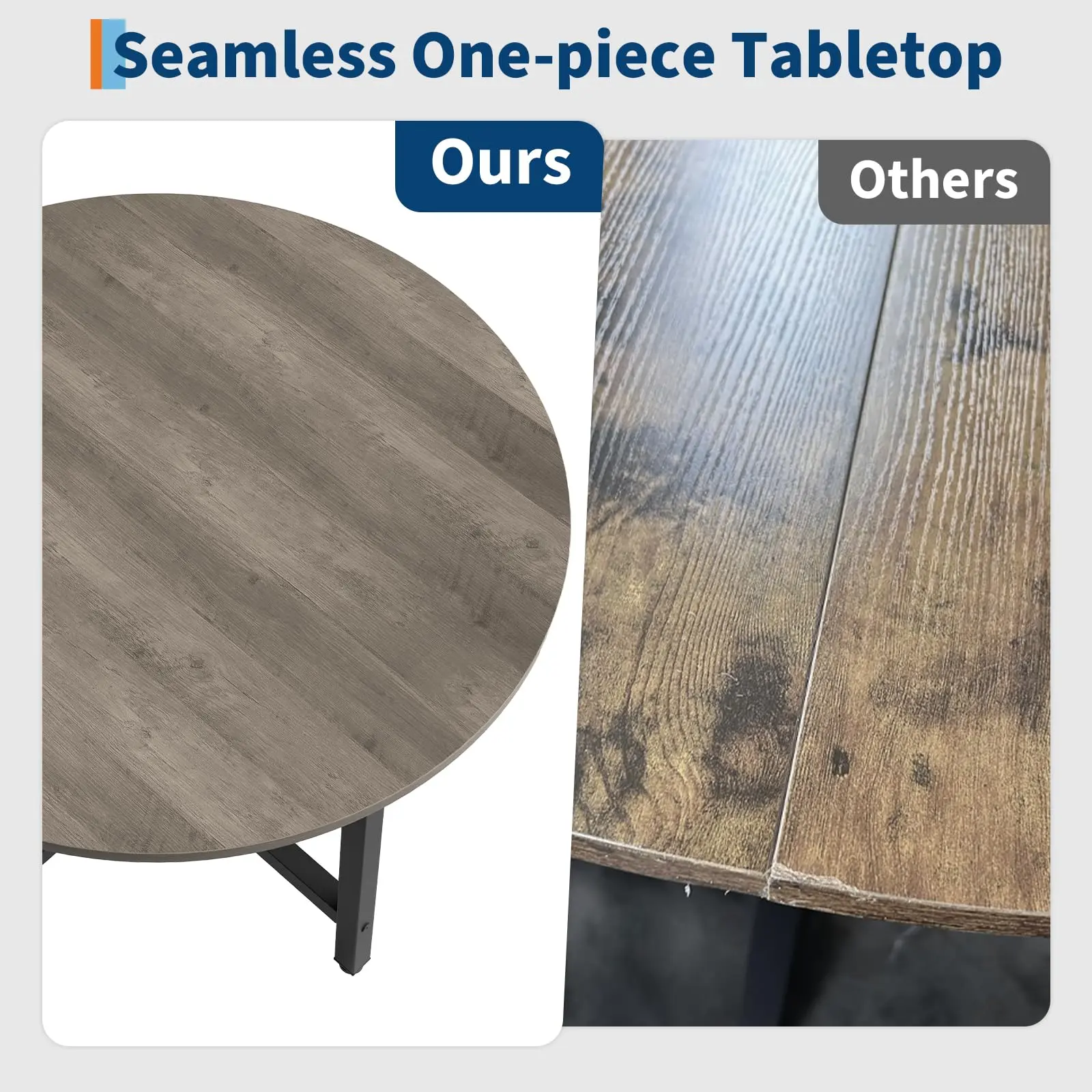Garvee Small Round Dining Table for 4, 31.5 Inch Kitchen Table Ideal ...