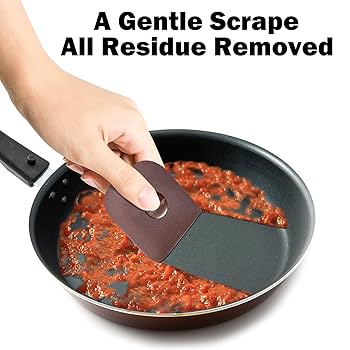 Pan Scraper, 5 Pcs Pot Scraper Plastic, Pot Scraper Non Scratch for ...