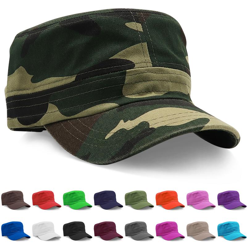 Men Cap Army Hat Cadet Castro Military Patrol Hats Baseball Caps Camo ...