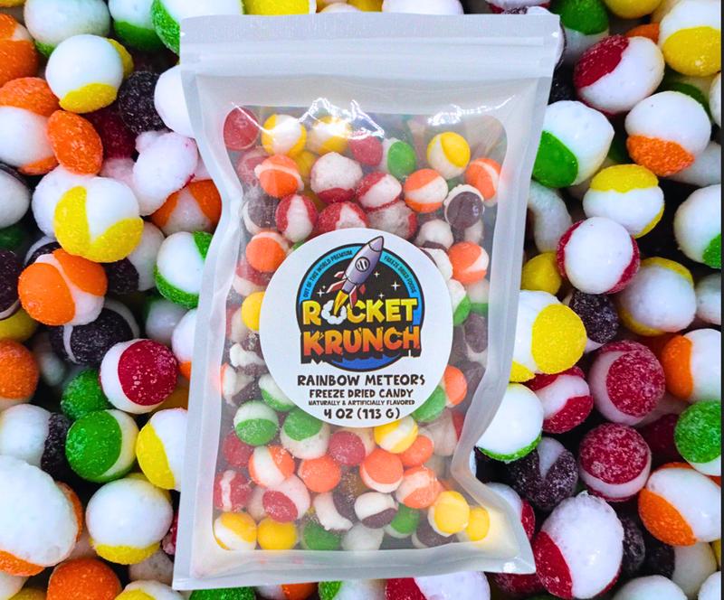 4 oz Rainbow Meteors Freeze Dried Candy Sweet Snack Candies - TikTok Shop