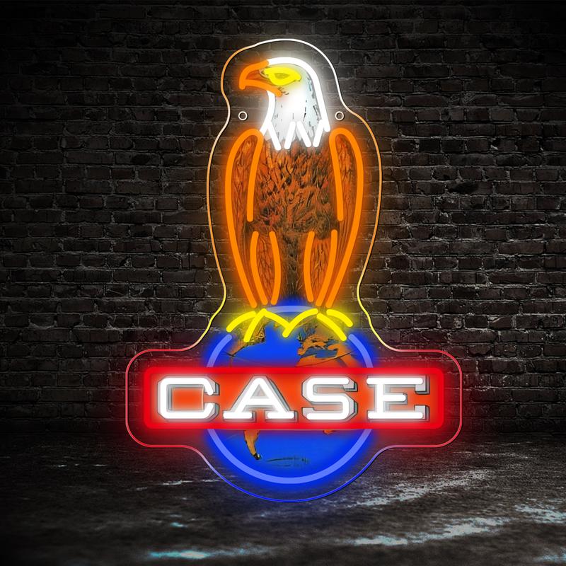 Case IH Eagle Farm Harvester Tractor Neon Signs for Wall Decor Dimmable ...