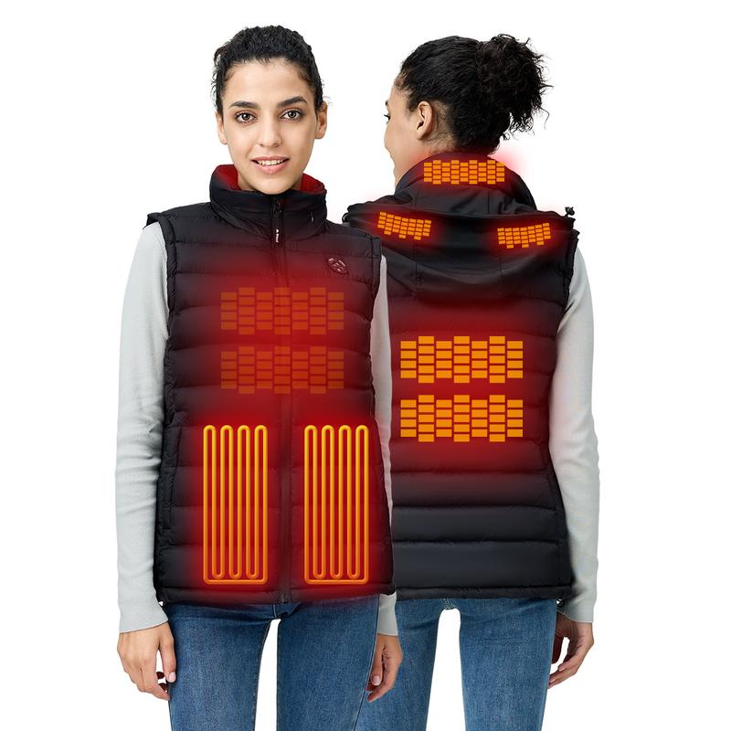 iHood Women's Heated Vest with 7.4V 14400 mAh Battery Pack, Heated ...