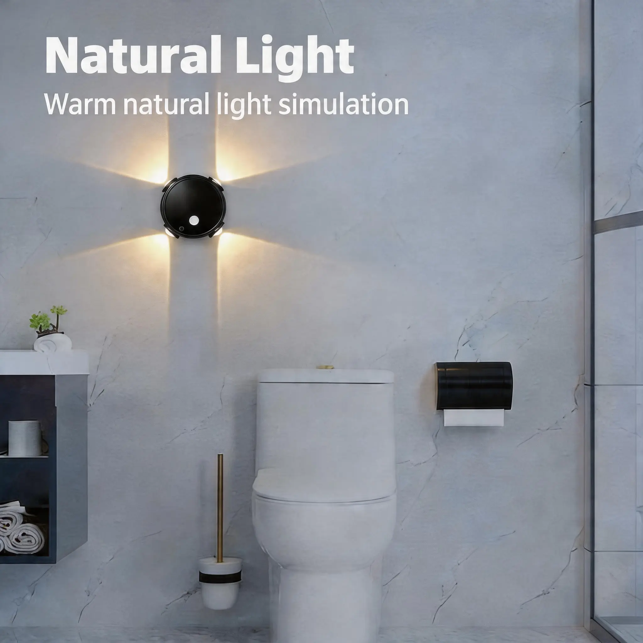 Modern Indoor Motion Sensor LED Night Light - TYPE-C Rechargeable ...