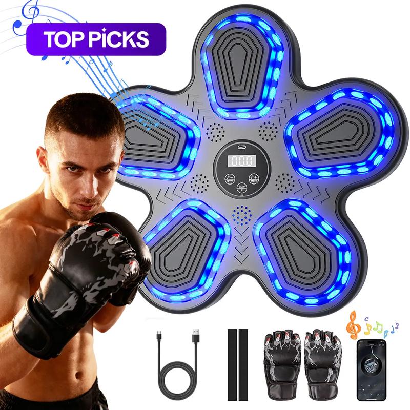 Music Boxing Machine for Kids Adult, Wall Mounted Bluetooth Punching ...