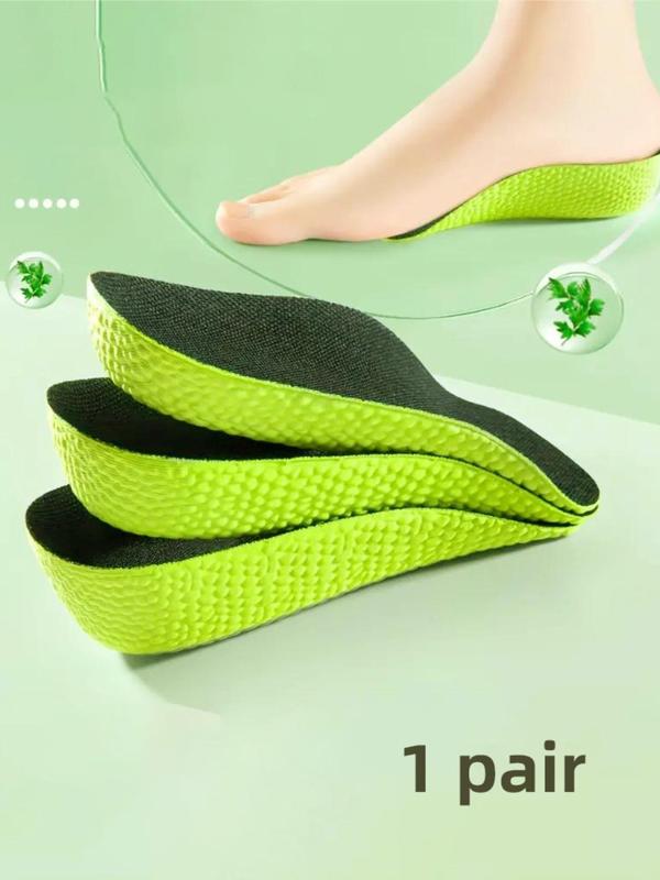 Unisex Simple Style Plain Color Height Increasing Insoles, 1 Pair ...