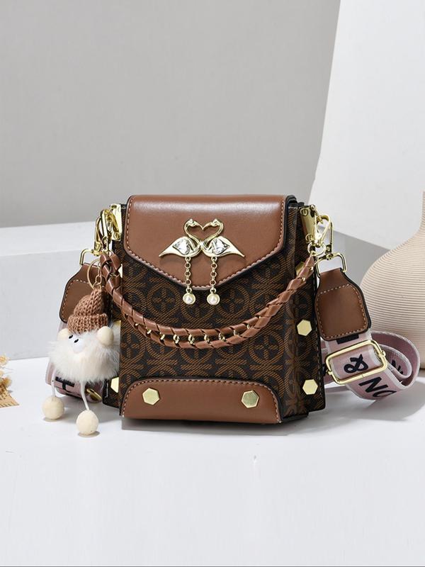 Women's Fashionable Pu Leather Shoulder Bag, Casual Animal & - TikTok Shop