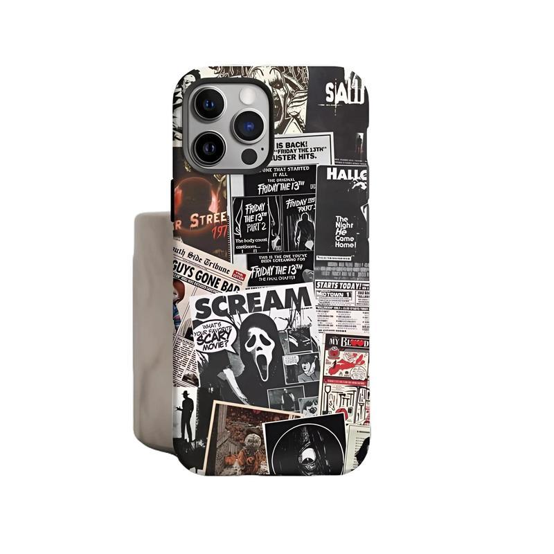 Horror Movie Enjoyer Halloween Scary Scream Terrifier Phone Case ...