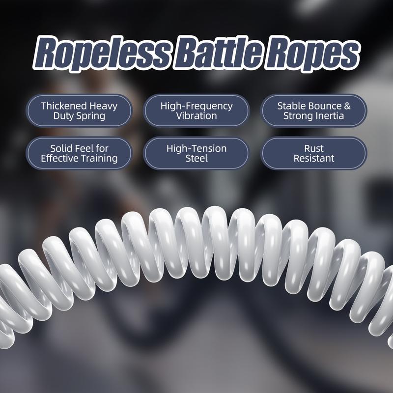 Weighted Cordless Battle Ropes – Ropeless Home Gym Training Equipment ...