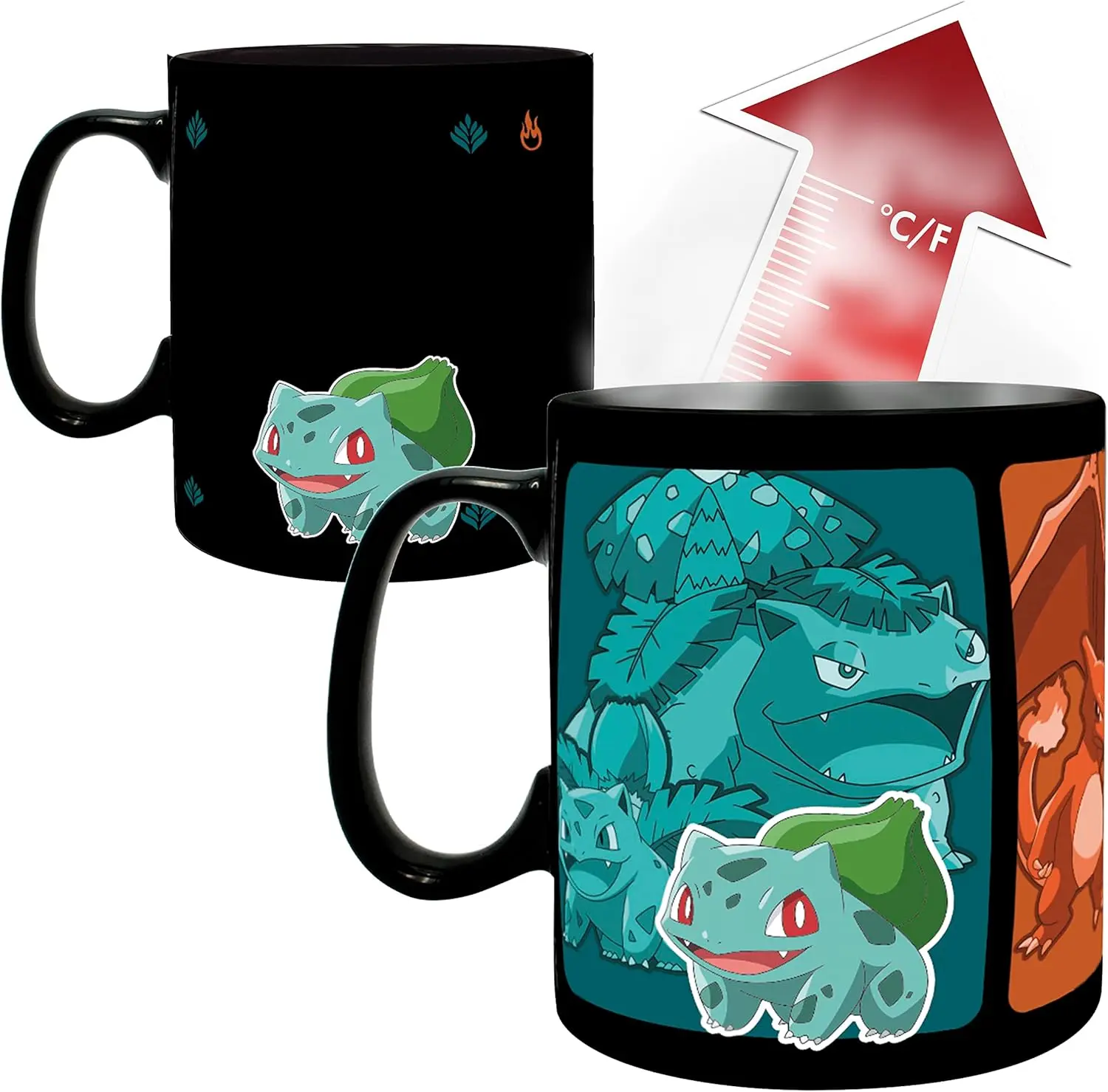 ABYSTYLE Pokémon Evolve Heat Change 460ml Ceramic Mug - TikTok Shop