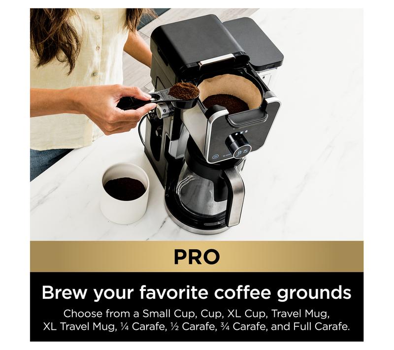 Ninja DualBrew Pro Hot & Iced Single-Serve & 12-Cup Carafe Coffee ...