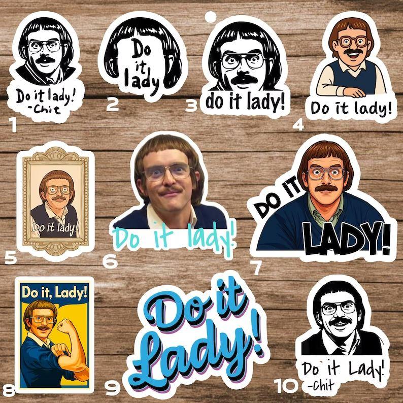 10+ Chit Do It Lady Sticker, Viral TikTok Quote Sticker, Funny ...