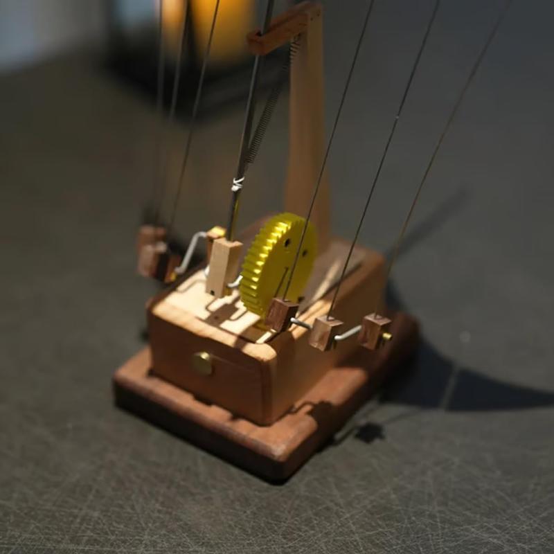 Upgraded Version Handmade Wooden Electric Bionic Manta Ray Ornaments ...