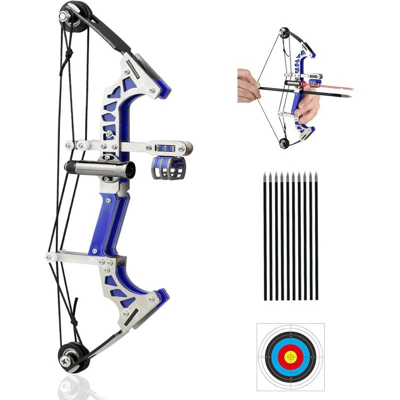 Mini Compound Bow and Arrow Set for Age 14+, Cool Gadget for Man ...