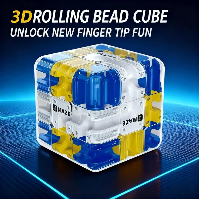 3D Ball Maze Cube Puzzle - Educational Logic Cube for Kids, Parent ...