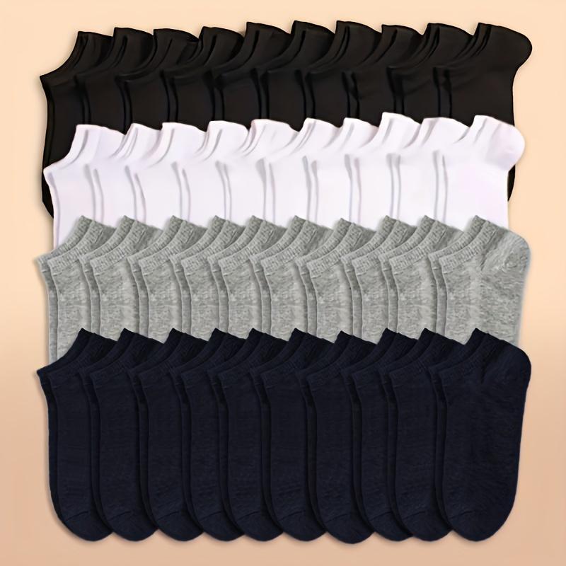 10/20 Multifunctional Solid Color Ankle Socks Knitted Fabric Soft ...