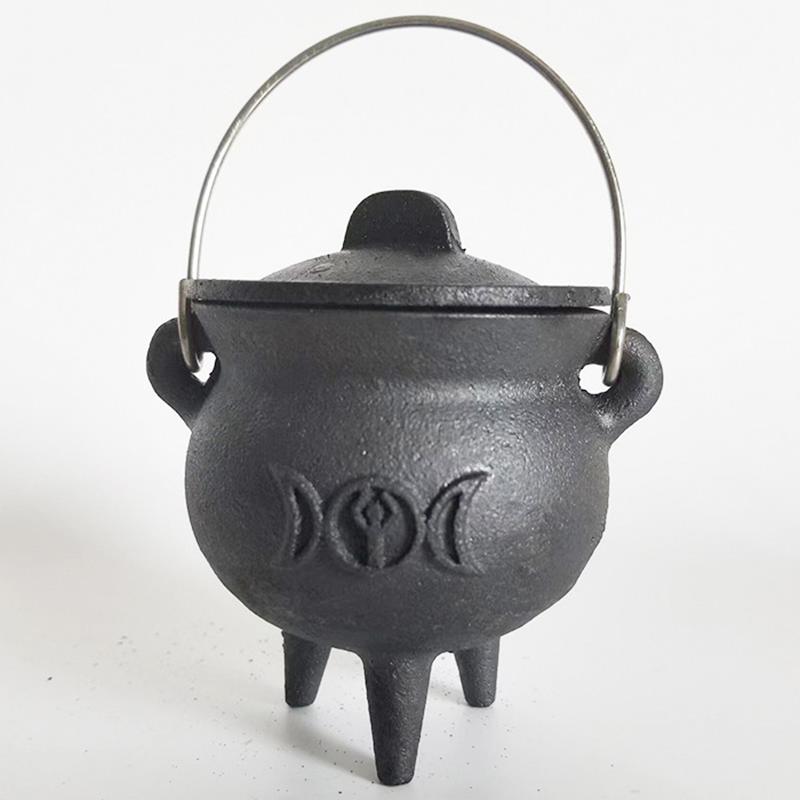 Cauldron Cast Iron Witchcraft Cast Cauldron With Lid And Carry Handle ...
