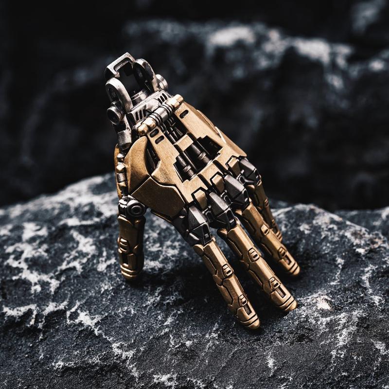 Left Mechanical Hand Pendant. Movable Finger Joints. Robot Hand Charm ...