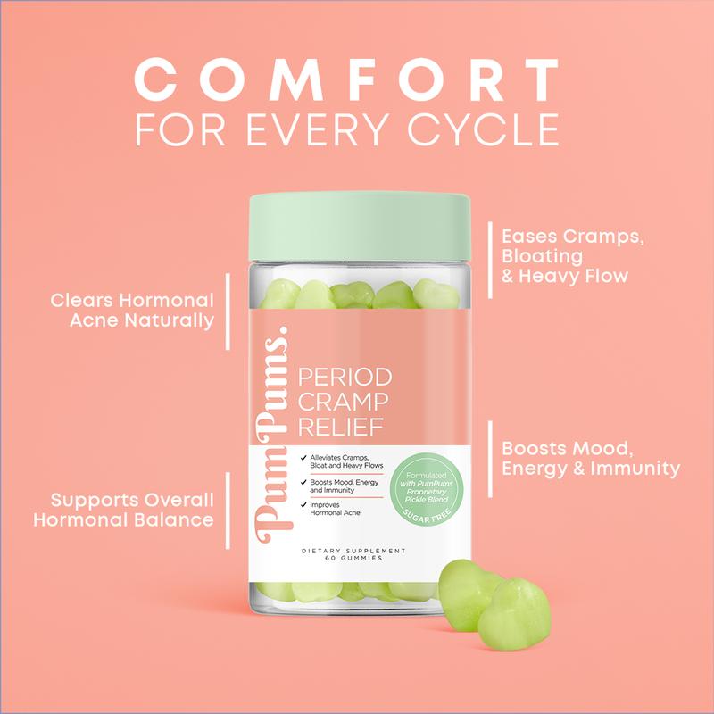 PumPums. Period Cramp Relief – Period Gummies formulated with Pickle ...