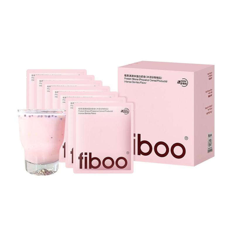FIBOO Mini Protein Shake 7 Pack High Fiber Low Calorie Breakfast ...