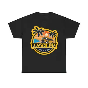Beach Bum Camper Pint Glass, 16oz | Frosted Beach Travel Camper Design ...