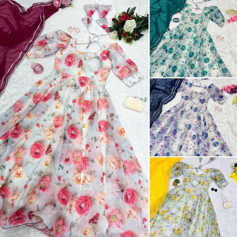 Indian long dress for women wear summer style - TikTok Shop