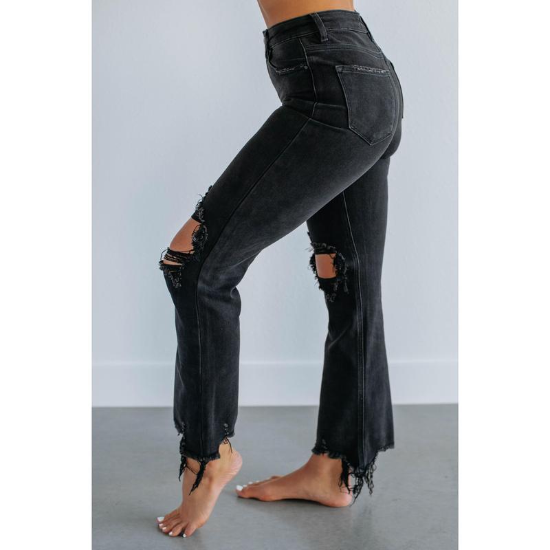 Rudy Risen Jeans - Vintage Black Crop Fit - TikTok Shop