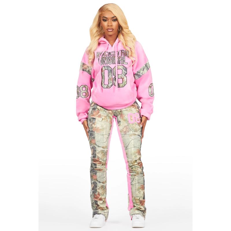 Eniyha Pink/Camo Stacked Trackset - TikTok Shop