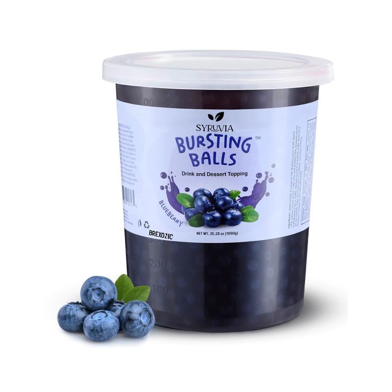 BREXONIC Popping Boba Pearls Bursting Tea Balls Drink & Dessert Topping ...