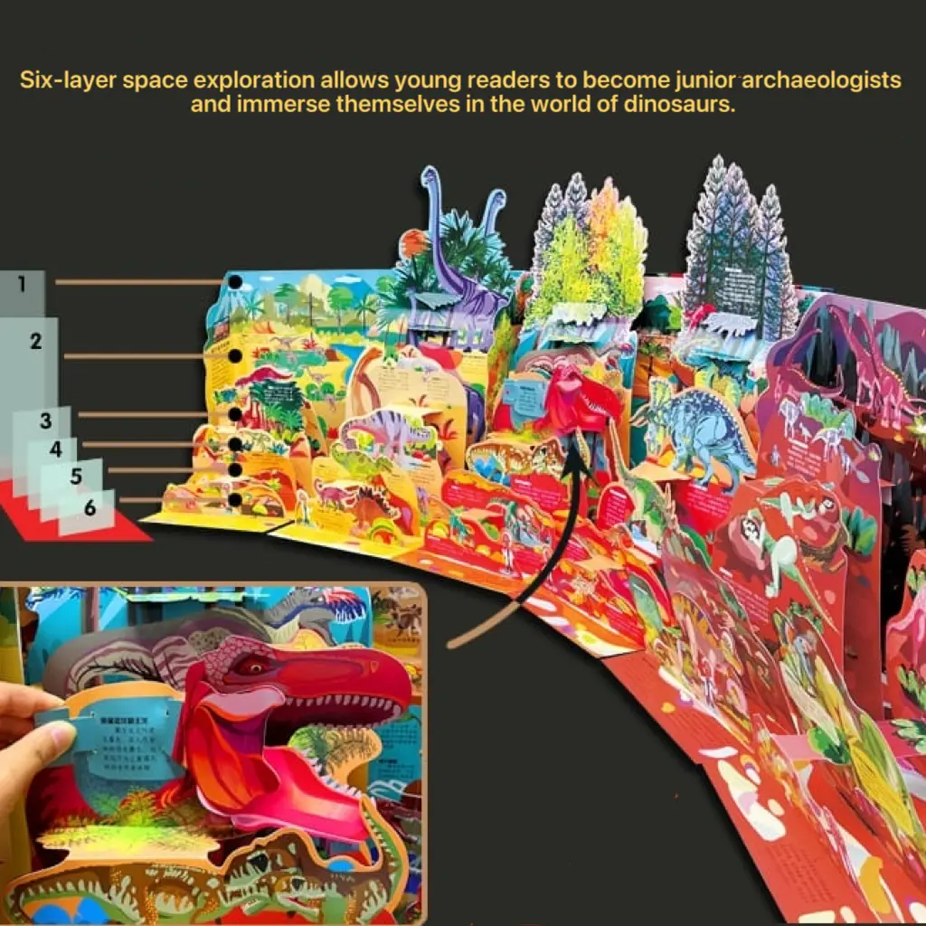 Fun Big Science: Dinosaur Exploration A Super Large 3D Pop-Up Book for ...