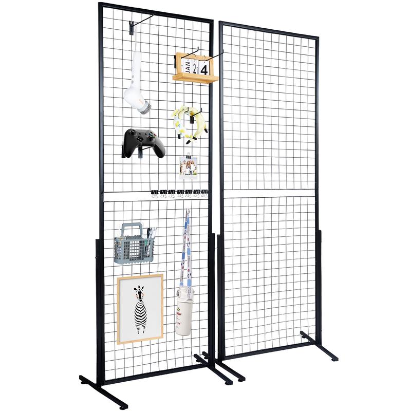 VEVOR 2' x 5.6' Grid Wall Panels Tower, , 2 Packs Wire Gridwall Display ...