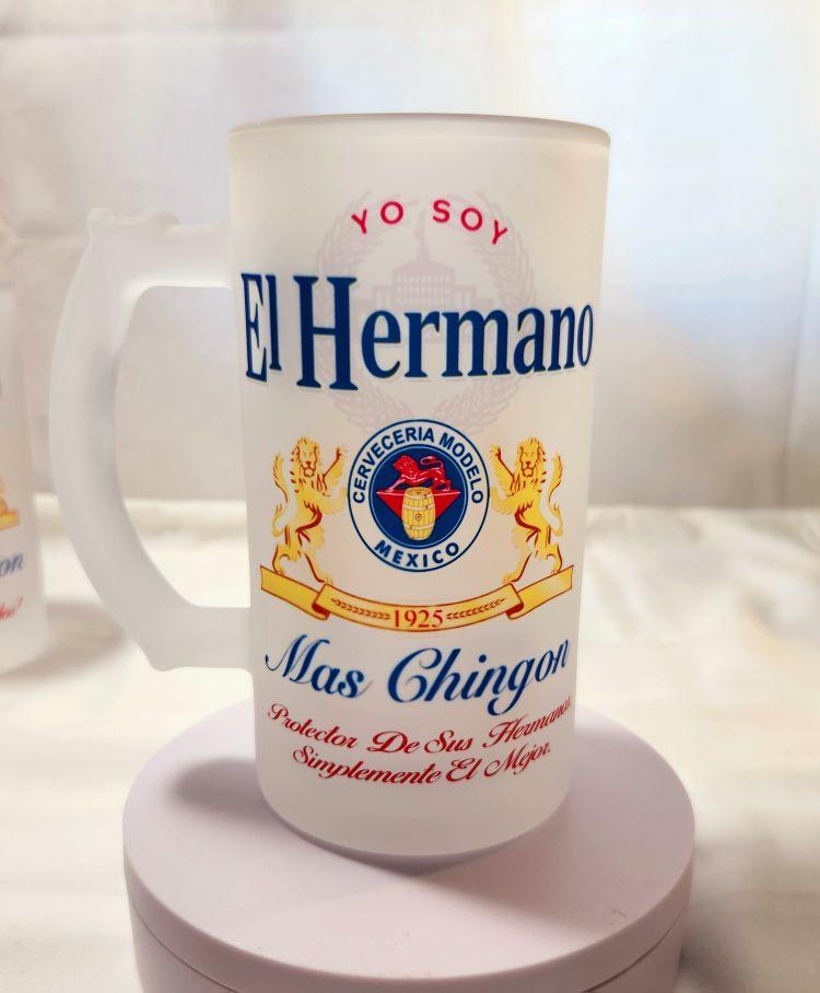 Hermano special design 16oz Frosted finish glass to celebrate your ...