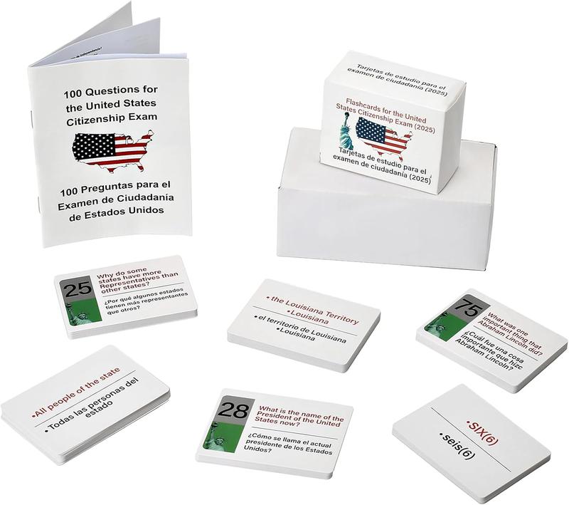 2025 US Citizenship Exam Flash Cards – 100 Civics Flash Cards ...