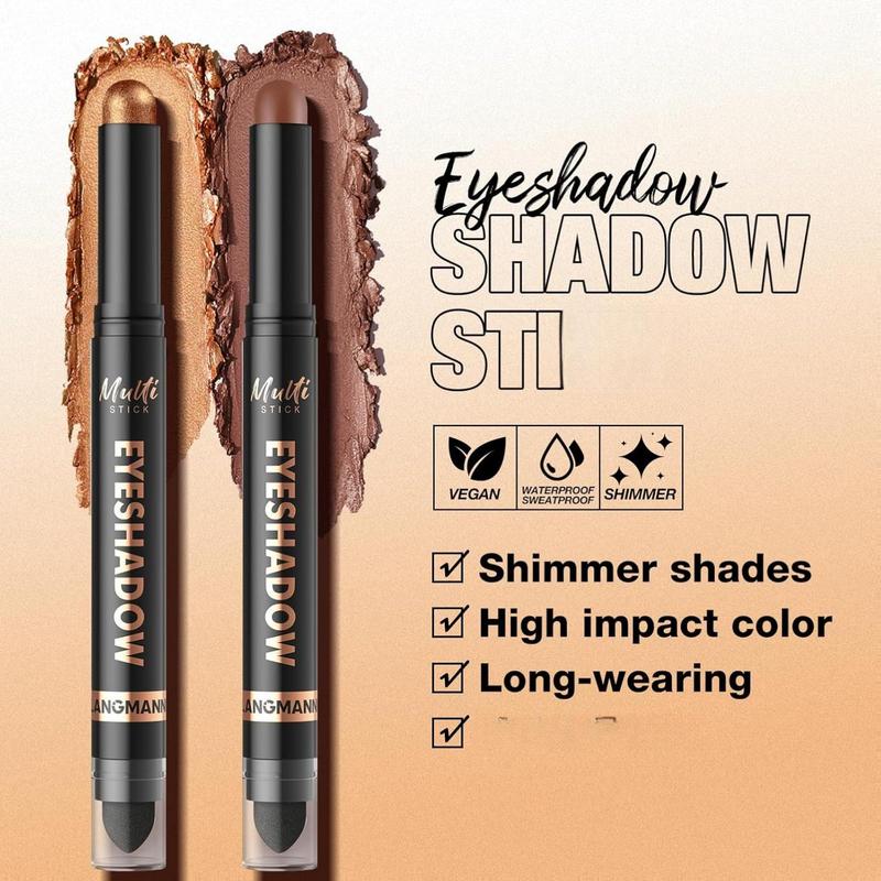 LANGMANNI 8Colors Dual-Ended Cream Eyeshadow Stick Set – Silky Smooth ...