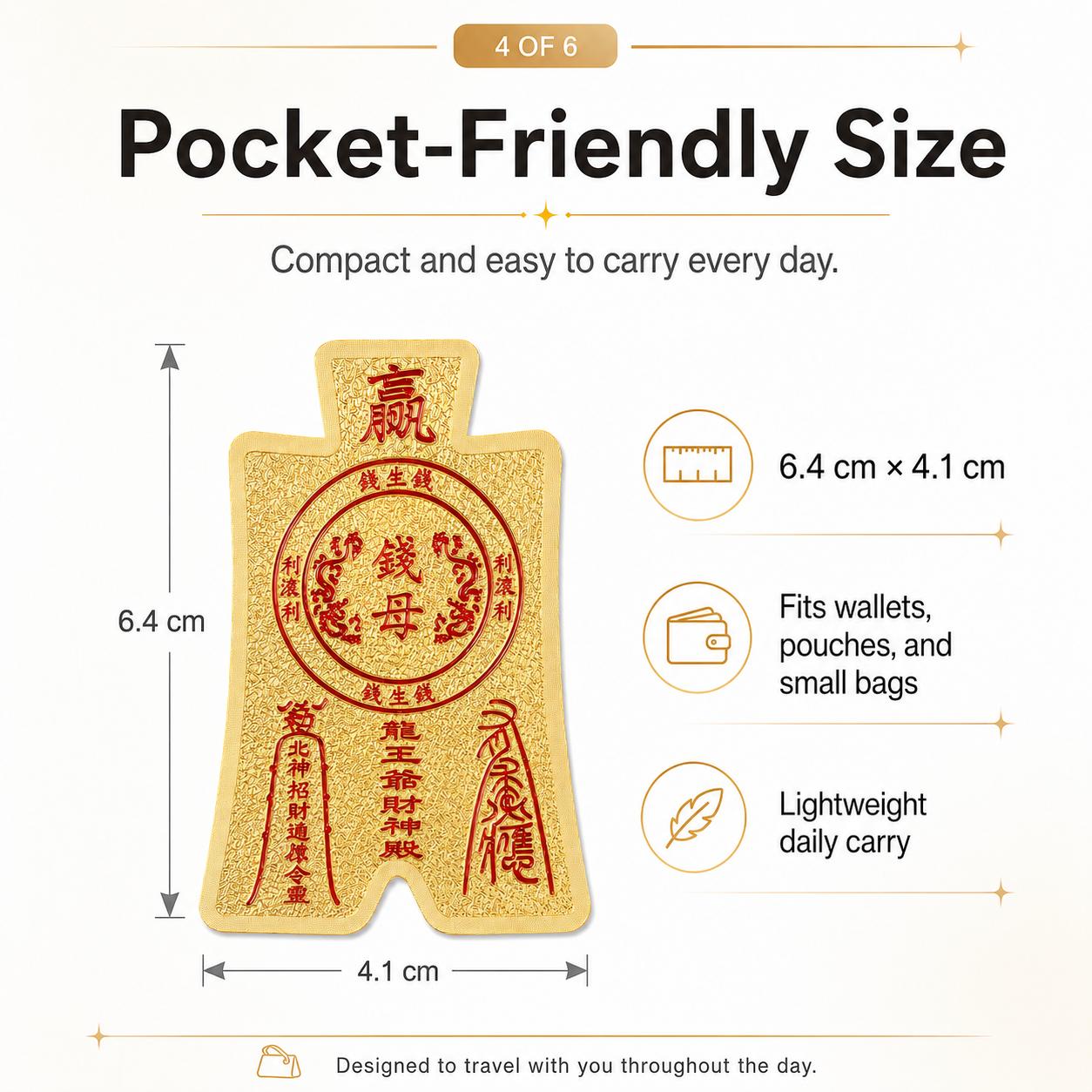 Lucky "FA" Manifestation Card - Eastern Feng Shui Amulet for Positive ...
