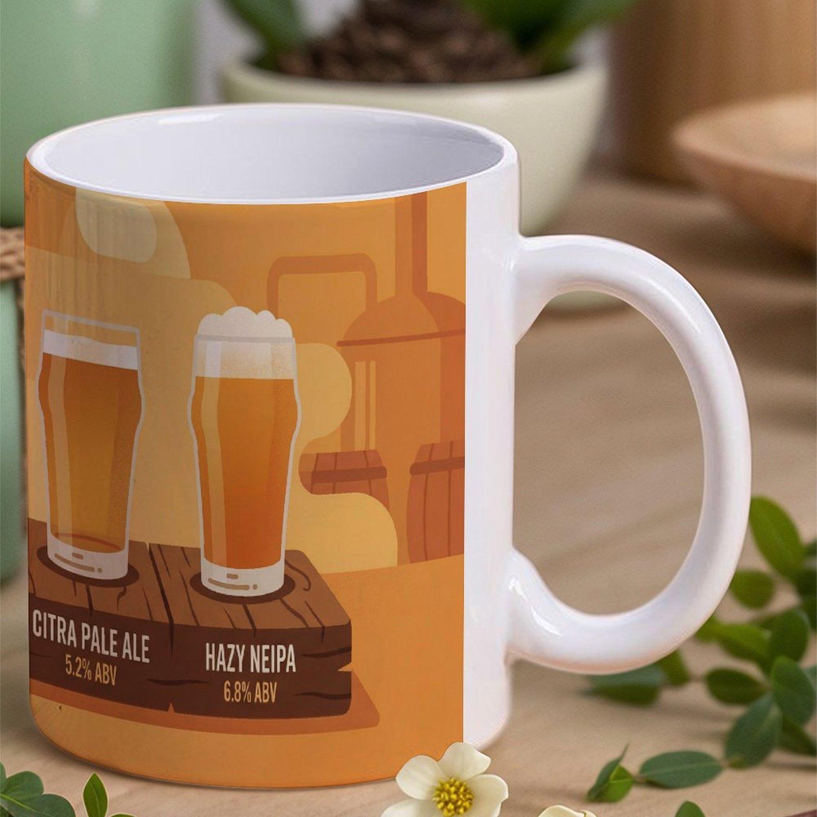 ABV Marked 4-Piece Craft Beer Tasting Glass Set - West Coast IPA ...
