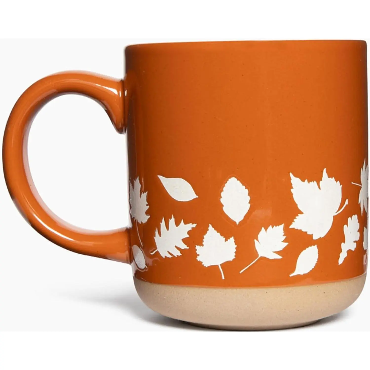 Fall Mug Handcrafted Stoneware Coffee Mug with Autumn Leaves Design, 14 ...