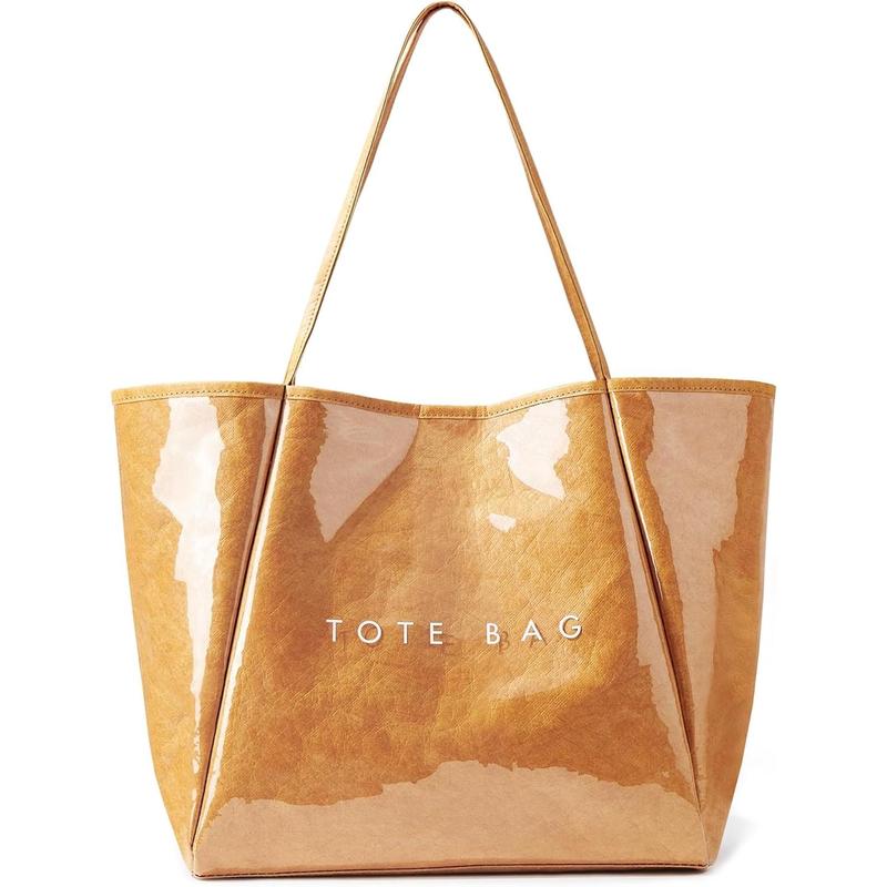 Large PVC Tote Bag Women Weekender Hobo Bag Travel Purse Paper Oversize ...