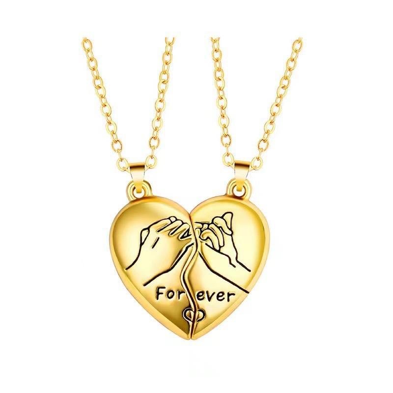 1 pair Design pendant clavicle chain puller heart-shaped magnetic ...