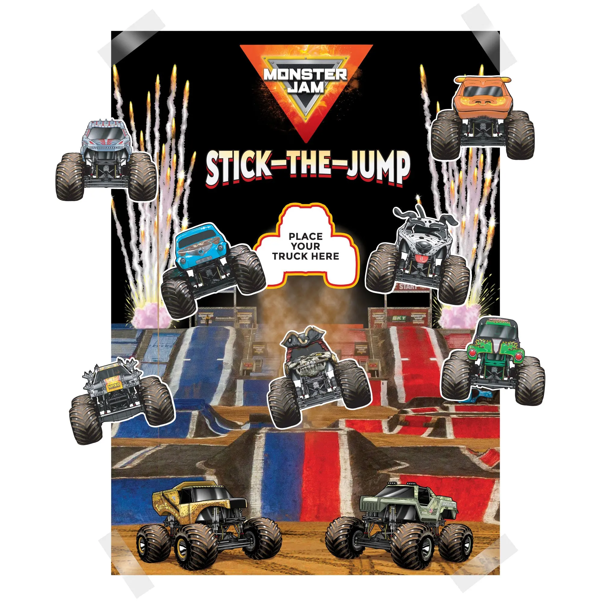 Monster Jam Stick-the-Jump Party Game - TikTok Shop