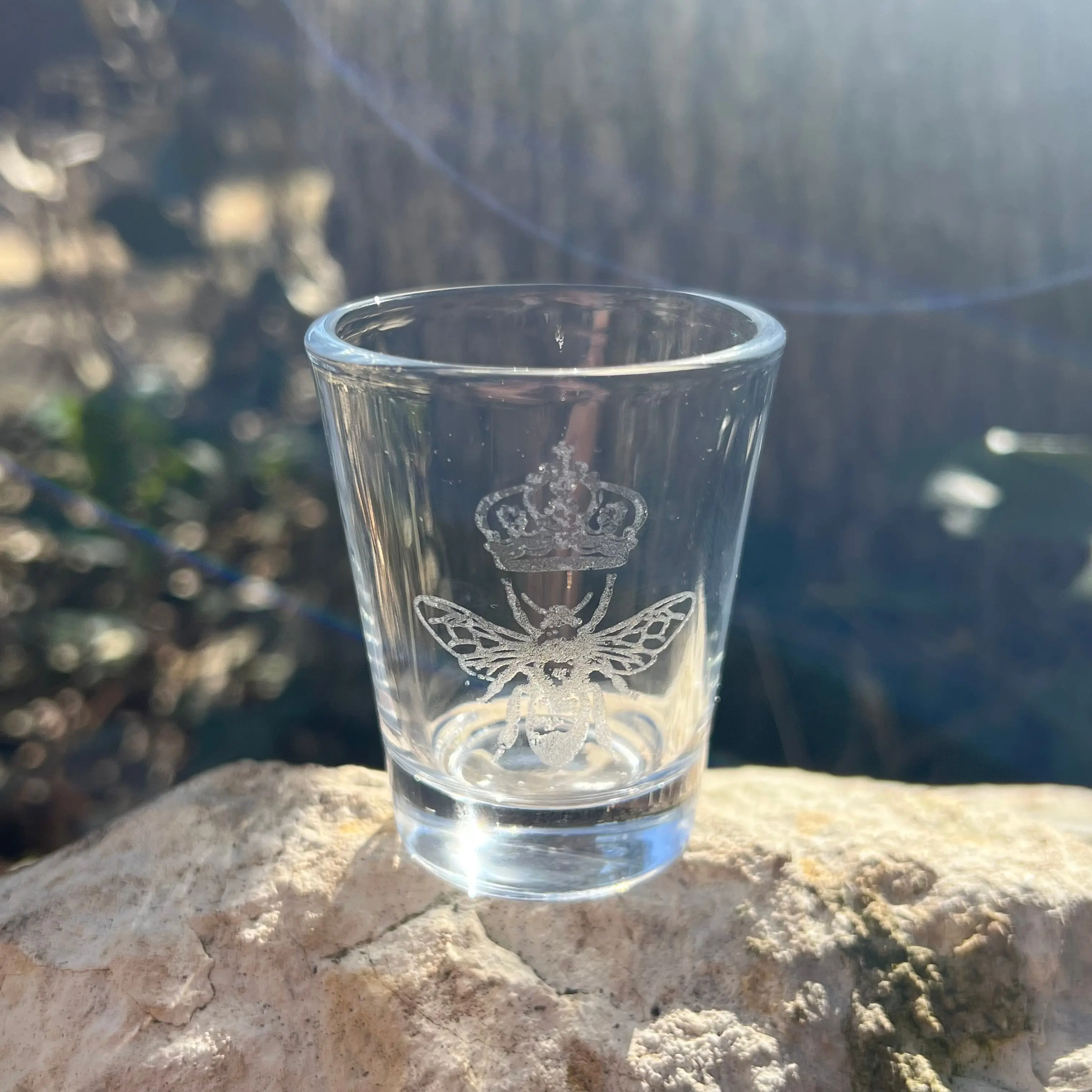 2oz Queen Bee Shotglass LASER - TikTok Shop