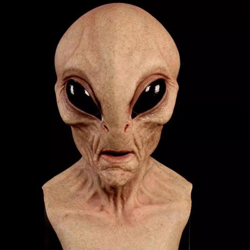 Ultra Realistic Alien Latex Mask - TikTok Viral Horror Costume, 3D ...