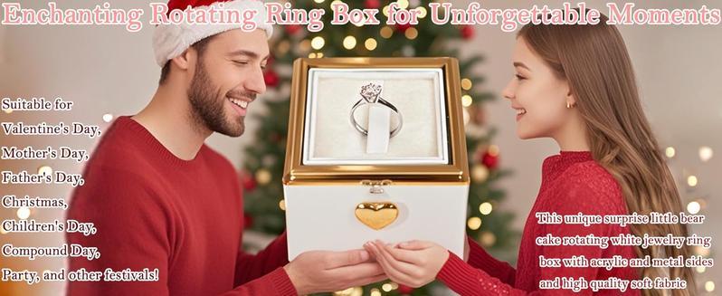 Bear Flip Ring Boxs Surprise Little Bear Cake Ring Box Candle Lighting ...