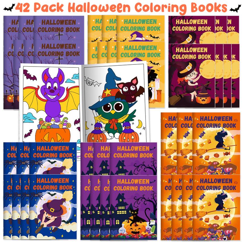 42 Pack Halloween Coloring Books for Kids Halloween Party Favors Bulk ...