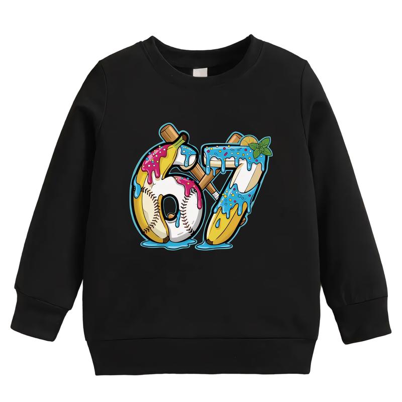 67 Kid Ice Cream Drip Meme Funny Six Seven Gen Alpha Slang Sweatshirt 6 ...