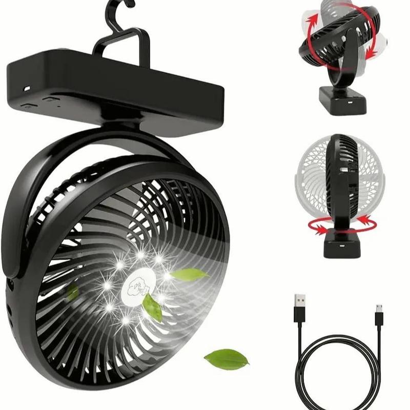 Portable Fan with LED Lantern, Rechargeable Battery Operated Fan with ...