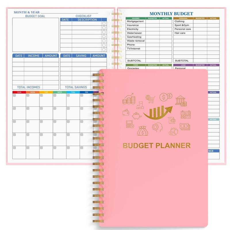 A5 Monthly Budget Planner Notebook, Money Budget Journal Notebook ...