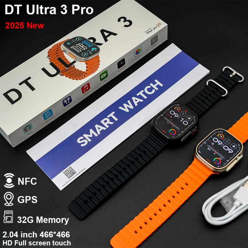 2026 New Original Watch DT Ultra 3 Pro Smart Watch Men Google map NFC ...