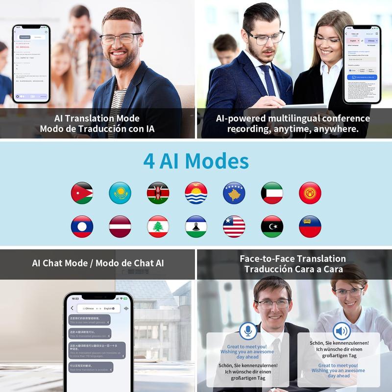 VUB Bluetooth audio smart reading glasses are equipped with blue light ...