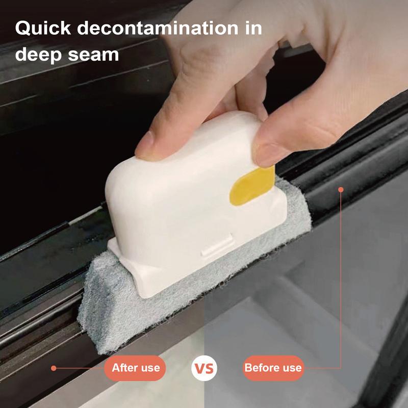 4Pcs 2 in 1 Cleaning Brush Set Detachable Window Track Cleaner with ...