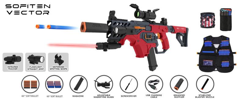 SOFITEN VIKTOR X,Toy Sniper Rifle with Tactical Vest Infrared ...
